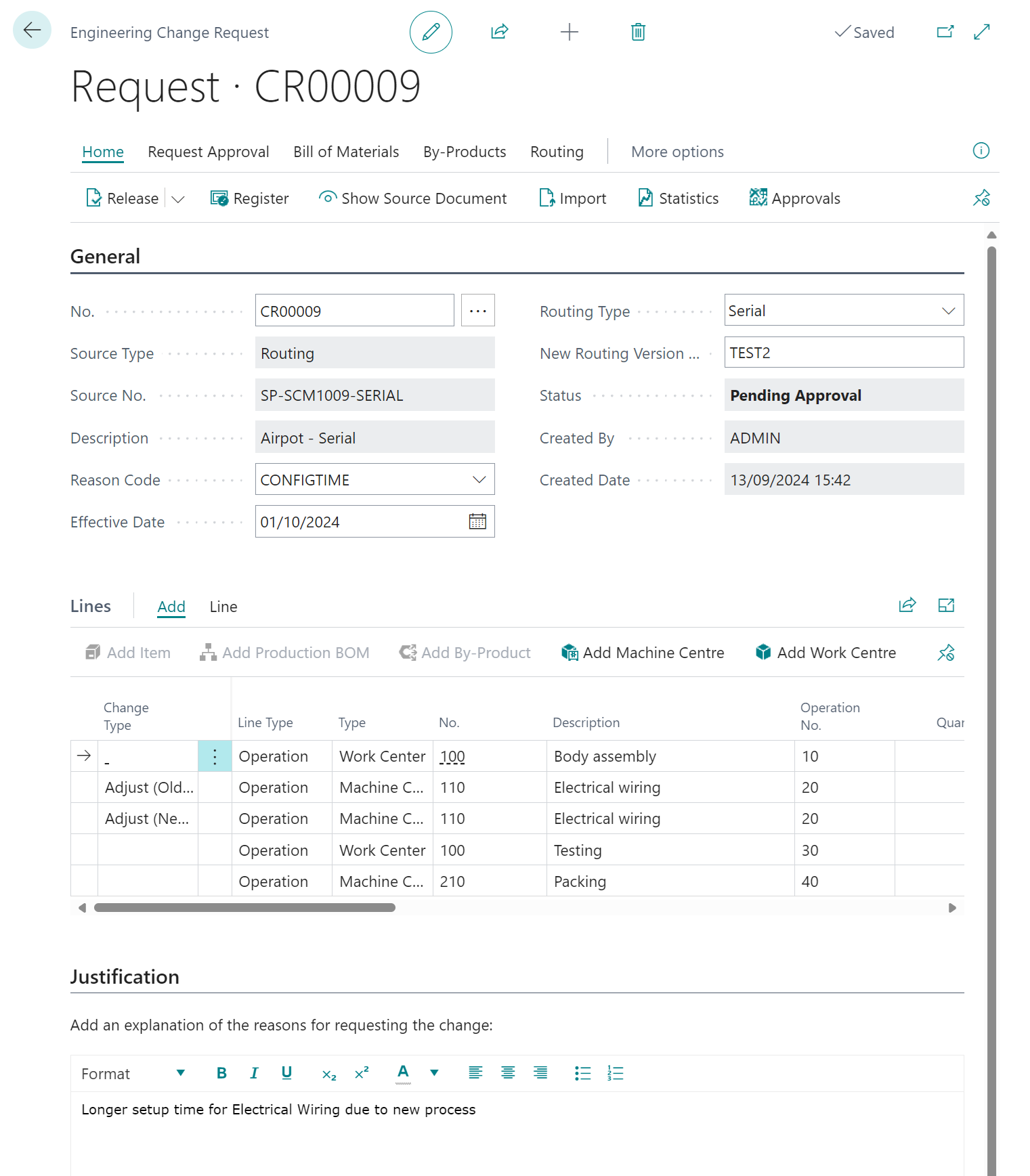 Clever Dynamics - Engineering Change Request